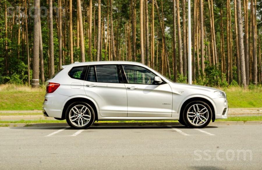 Grey BMW X3 2011 in Riga, with an engine capacity of 3.00 L and mileage of 326 thousand km for 9990 €, photo 10 on AUTOMOTO.COM.LV