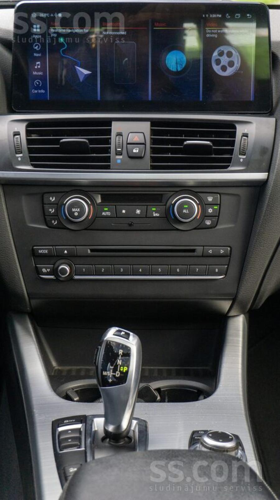 Grey BMW X3 2011 in Riga, with an engine capacity of 3.00 L and mileage of 326 thousand km for 9990 €, photo 14 on AUTOMOTO.COM.LV