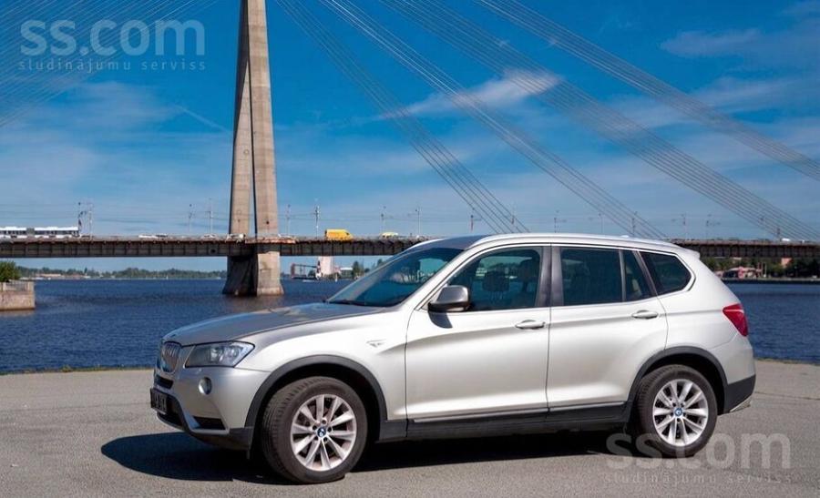 Grey BMW X3 2011 in Riga, with an engine capacity of 3.00 L and mileage of 236 thousand km for 8600 €, photo 1 on AUTOMOTO.COM.LV