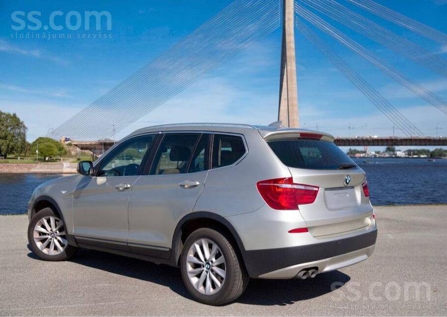 Pelēks BMW X3 2011 Rīga, ar dzinēja tilpumu 3.00 L un nobraukumu 236 tūkst. km par 7700 €, foto 1 vietnē AUTOMOTO.COM.LV