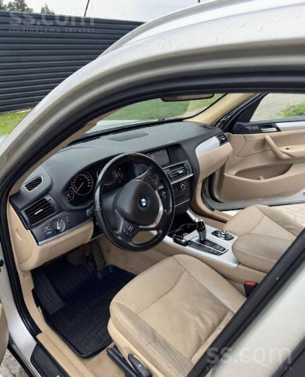 Grey BMW X3 2011 in Riga, with an engine capacity of 3.00 L and mileage of 236 thousand km for 7700 €, photo 8 on AUTOMOTO.COM.LV