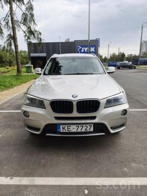 Grey BMW X3 2011 in Riga, with an engine capacity of 2.00 L and mileage of 387 thousand km for 10200 €, photo  on AUTOMOTO.COM.LV
