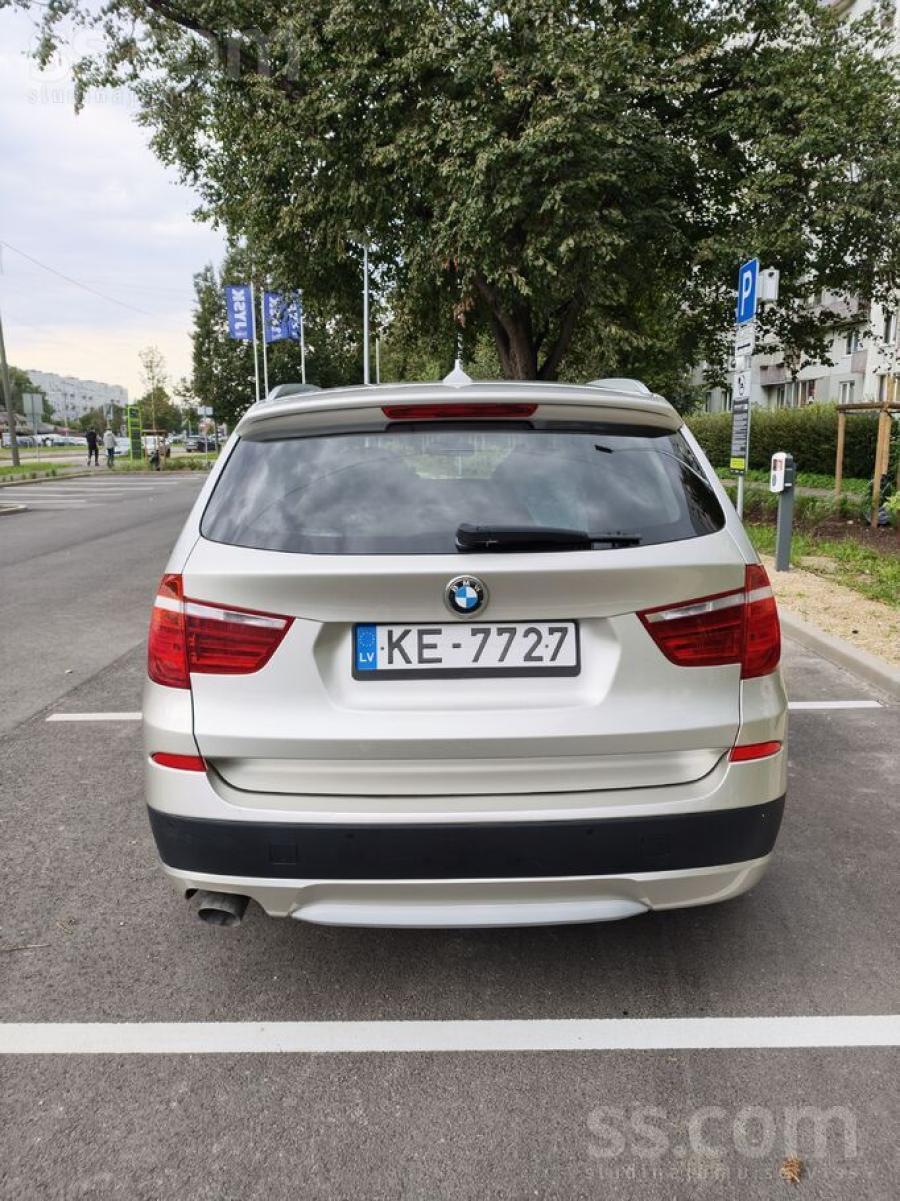 Grey BMW X3 2011 in Riga, with an engine capacity of 2.00 L and mileage of 387 thousand km for 10200 €, photo 3 on AUTOMOTO.COM.LV