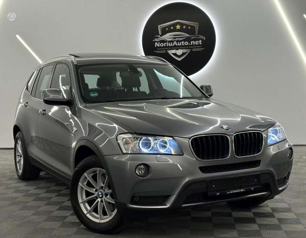 Pelēks BMW X3 2011 Marijampole, ar dzinēja tilpumu 2.00 L un nobraukumu 239 tūkst. km par 9950 €, foto 1 vietnē AUTOMOTO.COM.LV