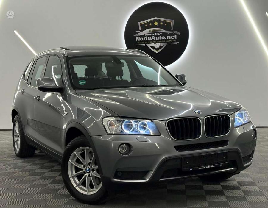 Grey BMW X3 2011 in Marijampole, with an engine capacity of 2.00 L and mileage of 239 thousand km for 9950 €, photo 1 on AUTOMOTO.COM.LV