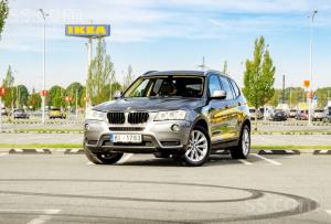 Pelēks BMW X3 2011 Rīga, ar dzinēja tilpumu 2.00 L un nobraukumu 292 tūkst. km par 9490 €, foto  vietnē AUTOMOTO.COM.LV