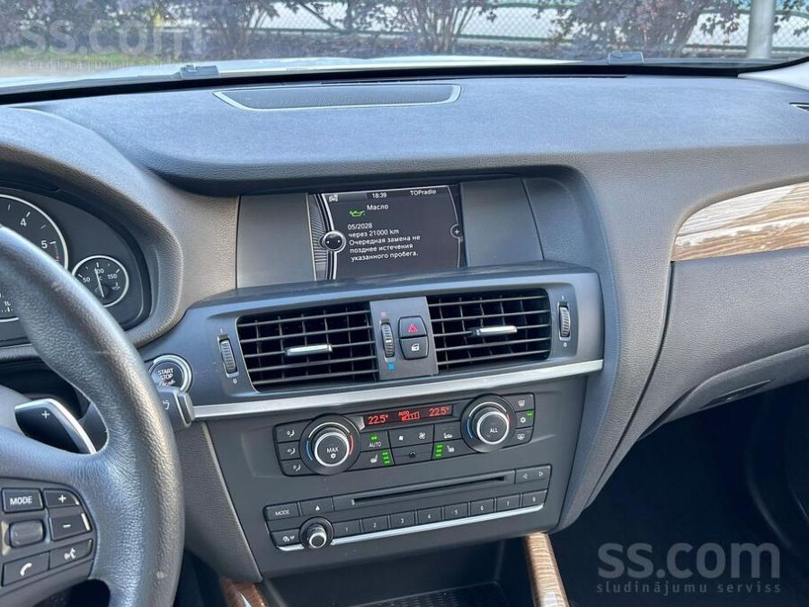 Pelēks BMW X3 2011 Rīga, ar dzinēja tilpumu 2.00 L un nobraukumu 292 tūkst. km par 6990 €, foto 20 vietnē AUTOMOTO.COM.LV