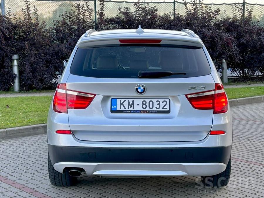 Pelēks BMW X3 2011 Rīga, ar dzinēja tilpumu 2.00 L un nobraukumu 292 tūkst. km par 6990 €, foto 25 vietnē AUTOMOTO.COM.LV