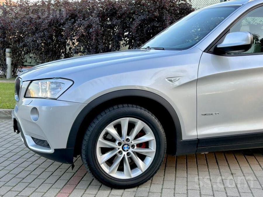 Pelēks BMW X3 2011 Rīga, ar dzinēja tilpumu 2.00 L un nobraukumu 292 tūkst. km par 6990 €, foto 26 vietnē AUTOMOTO.COM.LV