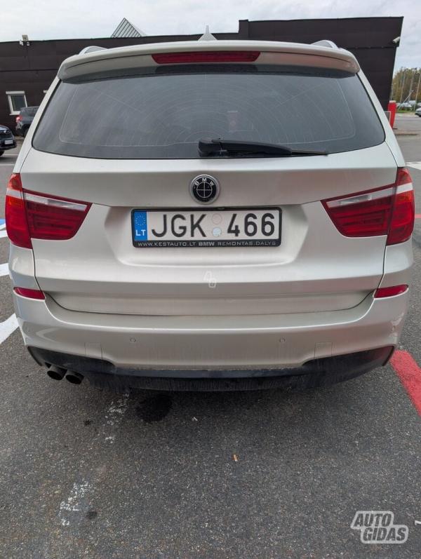 Grey BMW X3 2011 in Vilnius, with an engine capacity of 3.00 L and mileage of 378 thousand km for 14000 €, photo 8 on AUTOMOTO.COM.LV