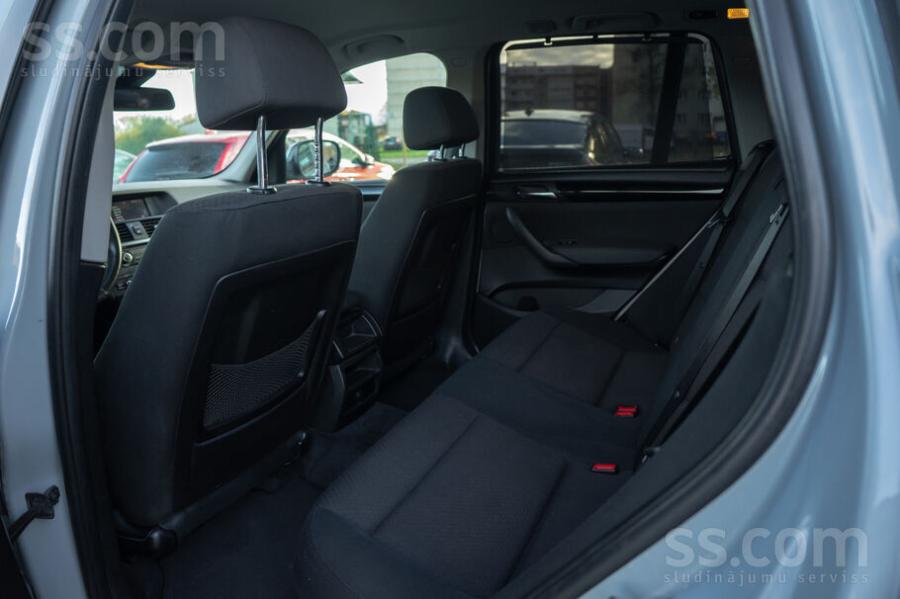 Grey BMW X3 2012 in Liepaja, with an engine capacity of 3.00 L and mileage of 250 thousand km for 15000 €, photo 13 on AUTOMOTO.COM.LV