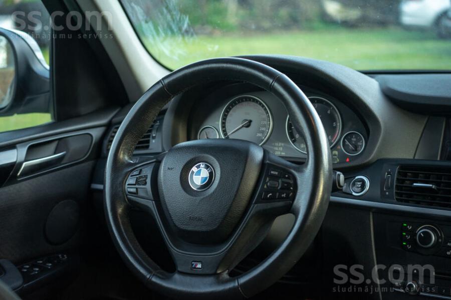 Grey BMW X3 2012 in Liepaja, with an engine capacity of 3.00 L and mileage of 250 thousand km for 15000 €, photo 18 on AUTOMOTO.COM.LV