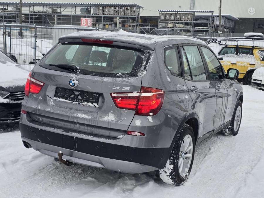 Pelēks BMW X3 2012 Kauņa, ar dzinēja tilpumu 2.00 L un nobraukumu 251 tūkst. km par 7999 €, foto 4 vietnē AUTOMOTO.COM.LV