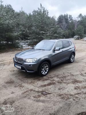 Pelēks BMW X3 2012 Viļņa, ar dzinēja tilpumu 3.00 L un nobraukumu 356 tūkst. km par 9000 €, foto  vietnē AUTOMOTO.COM.LV