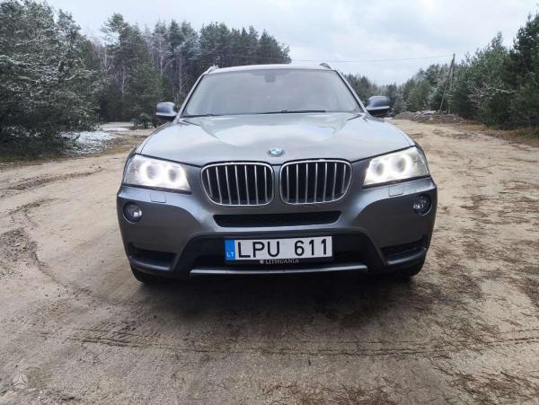 Grey BMW X3 2012 in Vilnius, with an engine capacity of 2.99 L and mileage of 356 thousand km for 9000 €, photo 2 on AUTOMOTO.COM.LV