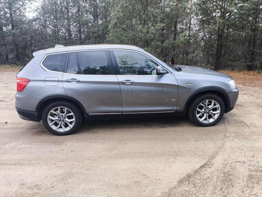 Grey BMW X3 2012 in Vilnius, with an engine capacity of 2.99 L and mileage of 356 thousand km for 9000 €, photo 3 on AUTOMOTO.COM.LV