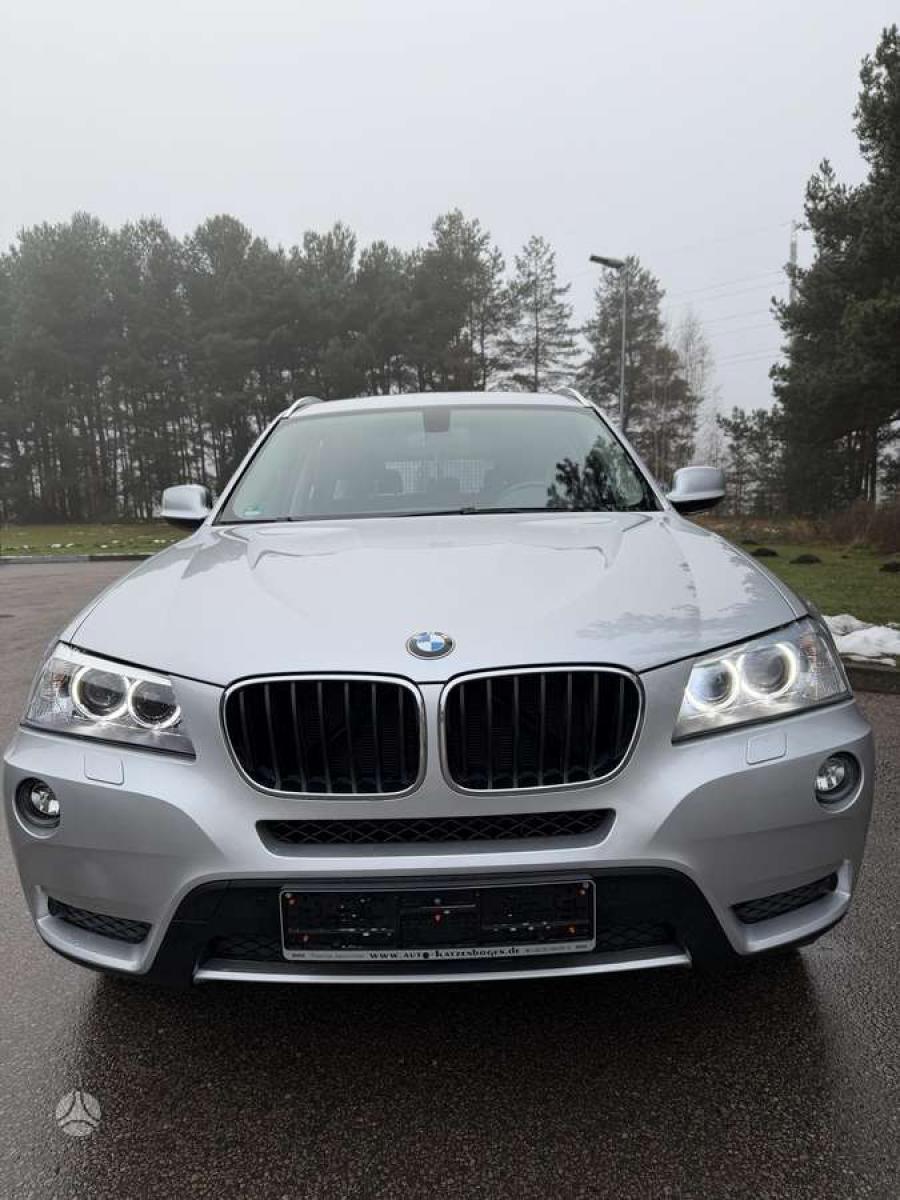 Grey BMW X3 2012 in Utena, with an engine capacity of 2.00 L and mileage of 249 thousand km for 11099 €, photo 19 on AUTOMOTO.COM.LV
