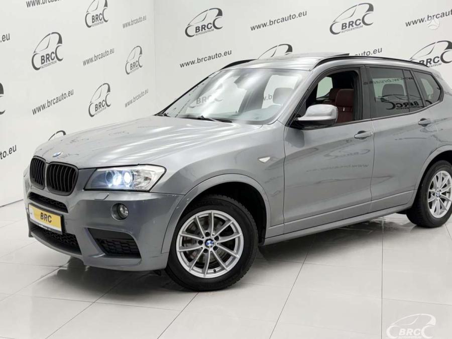 Grey BMW X3 2012 in Vilnius, with an engine capacity of 2.99 L and mileage of 277 thousand km for 11800 €, photo 1 on AUTOMOTO.COM.LV