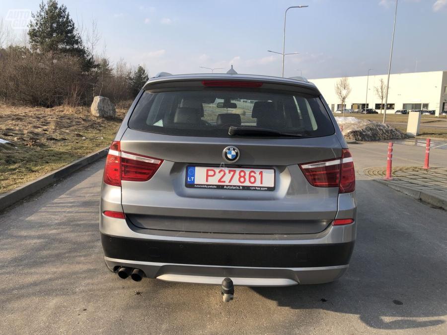 Pelēks BMW X3 2012 Viļņa, ar dzinēja tilpumu 3.00 L un nobraukumu 252 tūkst. km par 10800 €, foto 7 vietnē AUTOMOTO.COM.LV