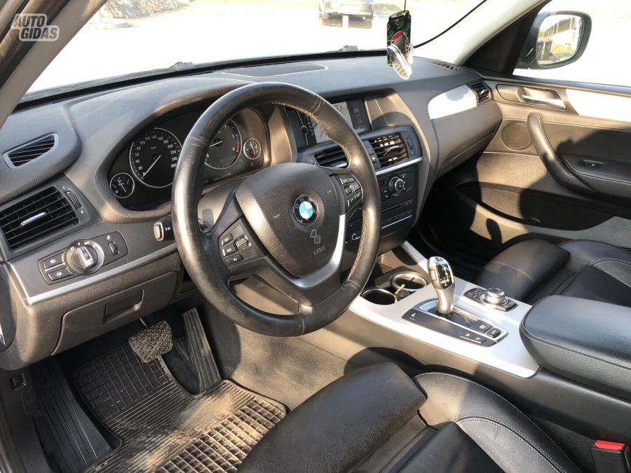 Pelēks BMW X3 2012 Viļņa, ar dzinēja tilpumu 3.00 L un nobraukumu 252 tūkst. km par 10800 €, foto 12 vietnē AUTOMOTO.COM.LV