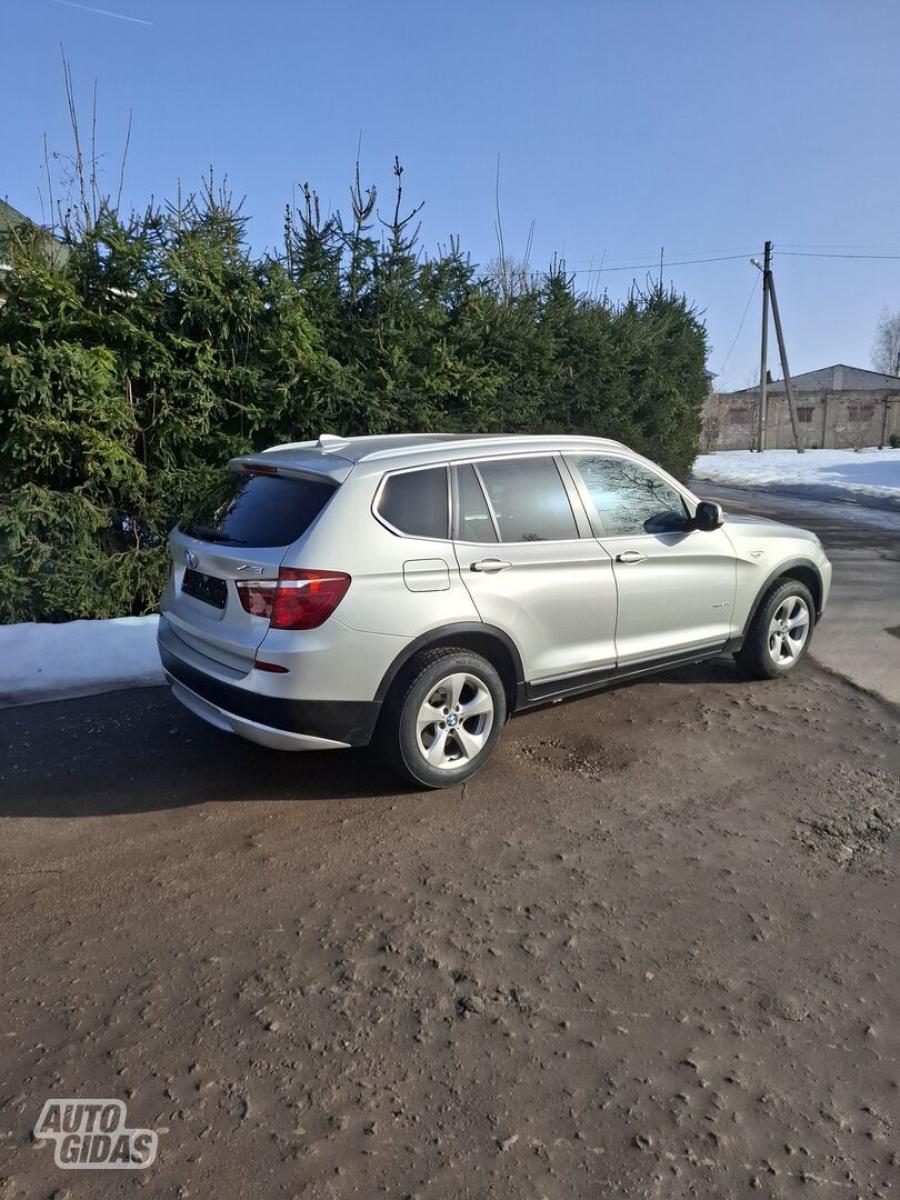 Grey BMW X3 2012 in Kelme, with an engine capacity of 2.00 L and mileage of 250 thousand km for 8550 €, photo 6 on AUTOMOTO.COM.LV