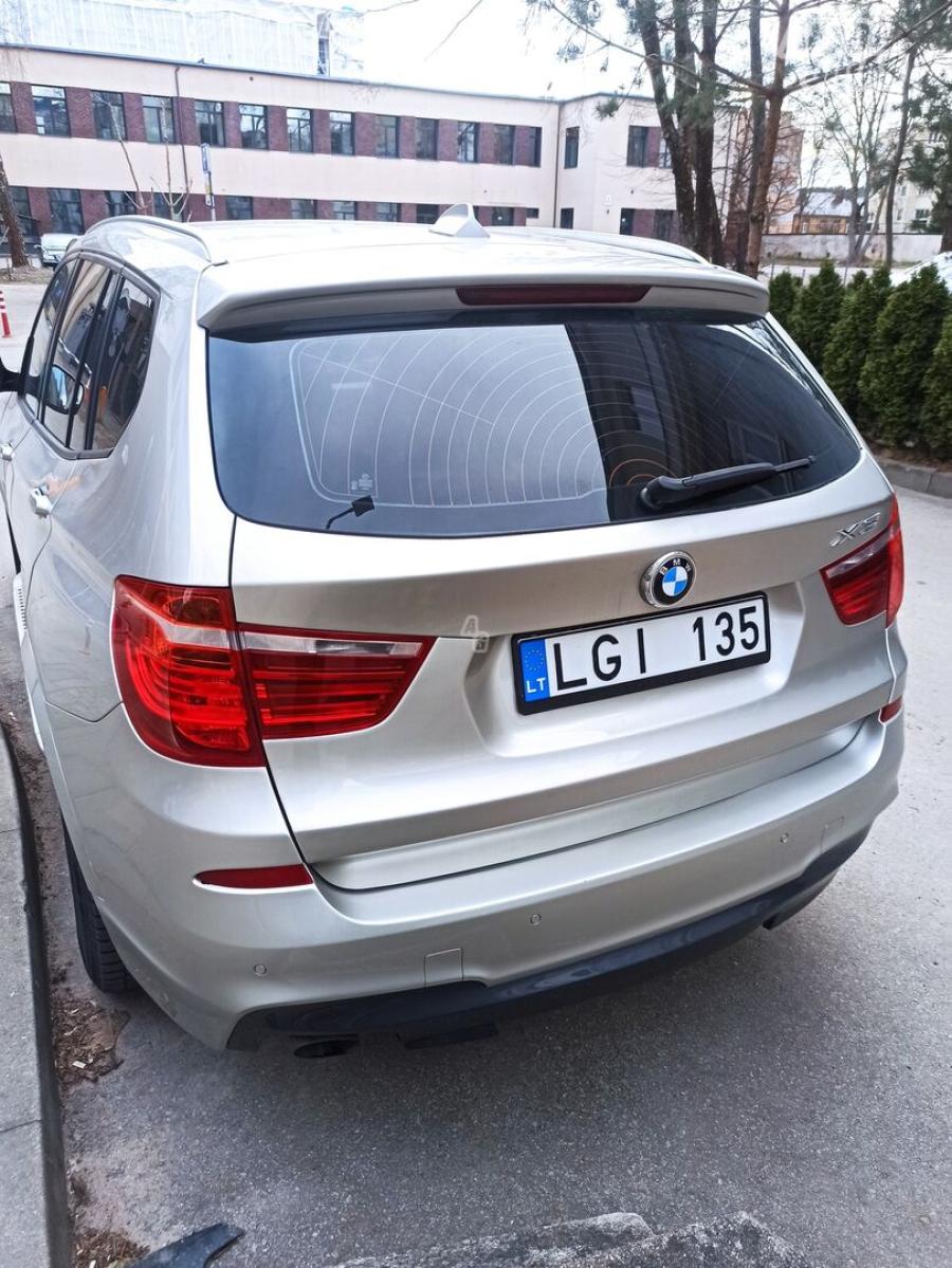 Grey BMW X3 2012 in Vilnius, with an engine capacity of 2.00 L and mileage of 249 thousand km for 12500 €, photo 5 on AUTOMOTO.COM.LV