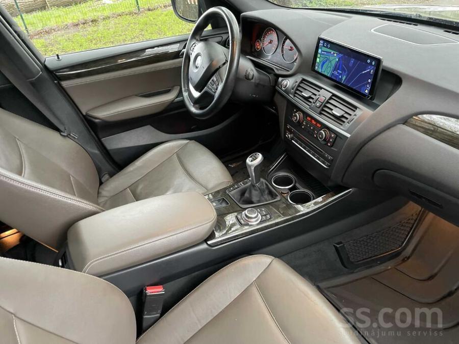 Grey BMW X3 2012 in Jurmala, with an engine capacity of 2.00 L and mileage of 259 thousand km for 9900 €, photo 7 on AUTOMOTO.COM.LV