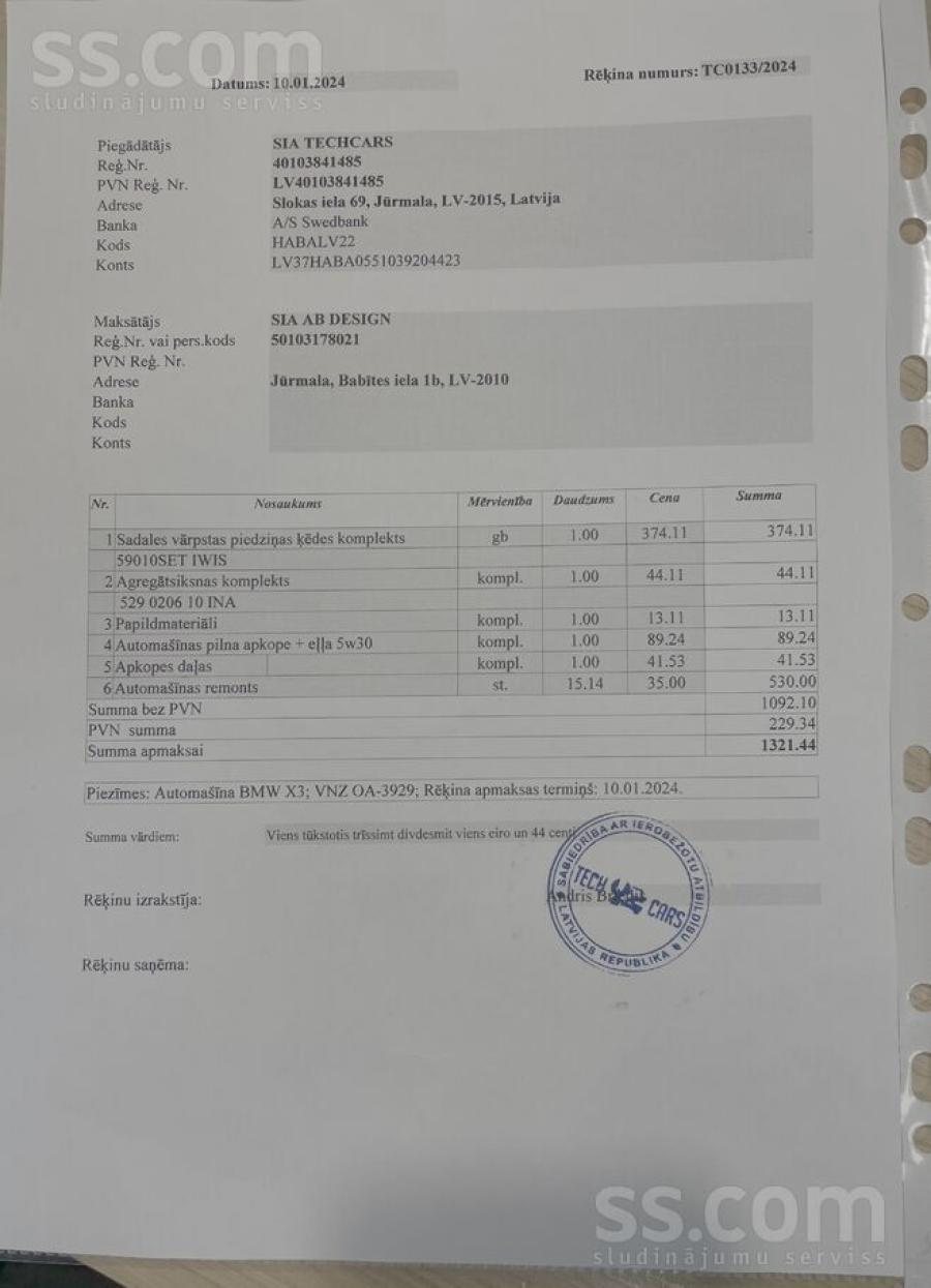 Grey BMW X3 2012 in Jurmala, with an engine capacity of 2.00 L and mileage of 259 thousand km for 9900 €, photo 12 on AUTOMOTO.COM.LV