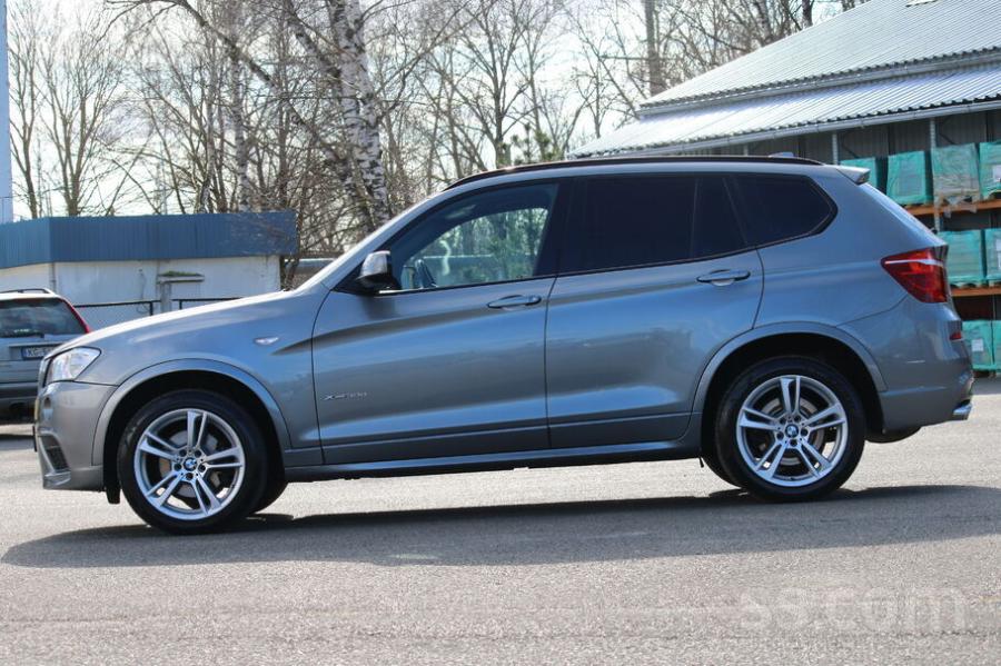 Grey BMW X3 2012 in Riga, with an engine capacity of 3.00 L and mileage of 0 thousand km for 12390 €, photo 6 on AUTOMOTO.COM.LV