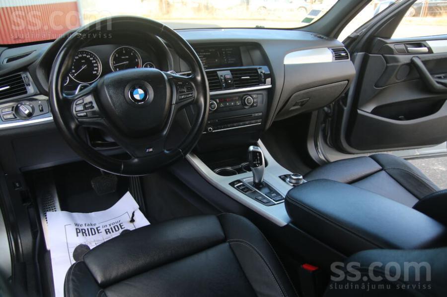 Grey BMW X3 2012 in Riga, with an engine capacity of 3.00 L and mileage of 0 thousand km for 12390 €, photo 11 on AUTOMOTO.COM.LV