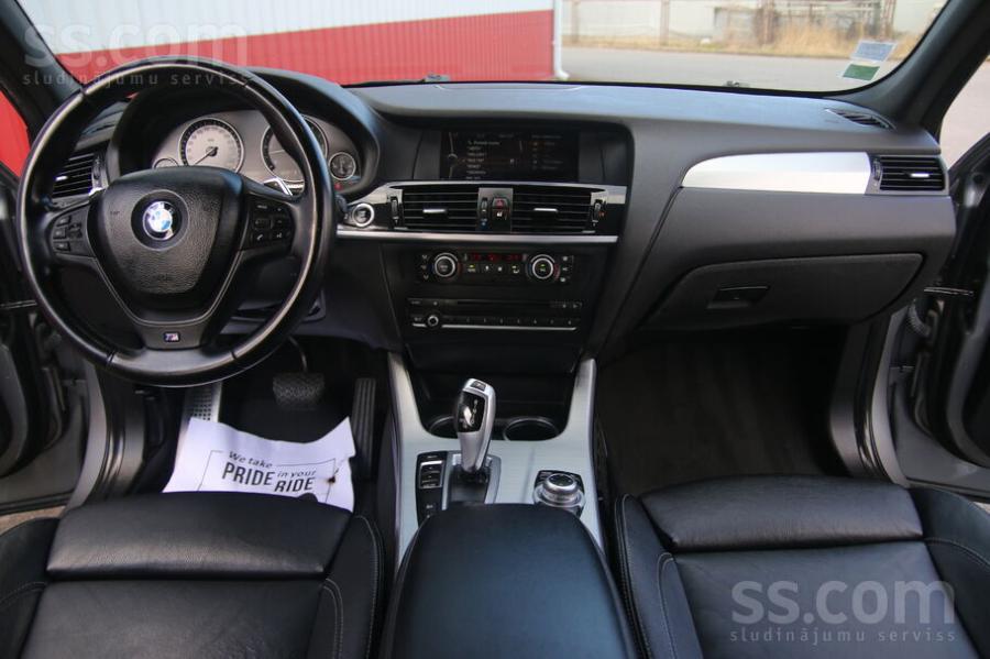 Grey BMW X3 2012 in Riga, with an engine capacity of 3.00 L and mileage of 0 thousand km for 12390 €, photo 12 on AUTOMOTO.COM.LV