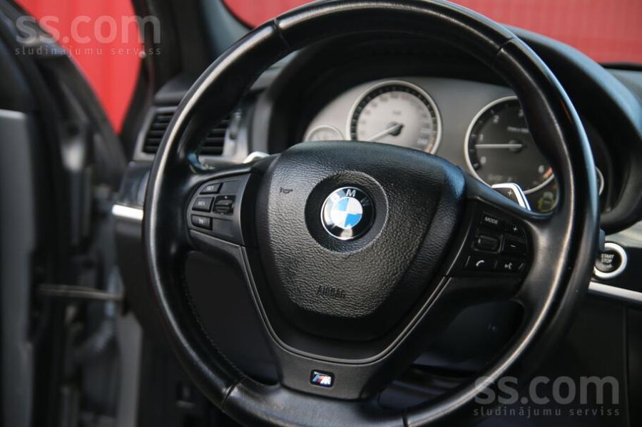Grey BMW X3 2012 in Riga, with an engine capacity of 3.00 L and mileage of 0 thousand km for 12390 €, photo 13 on AUTOMOTO.COM.LV
