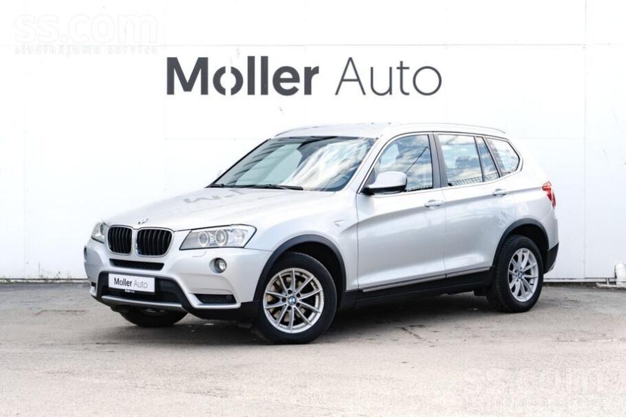 Grey BMW X3 2012 in Riga, with an engine capacity of 2.00 L and mileage of 124 thousand km for 12900 €, photo 1 on AUTOMOTO.COM.LV