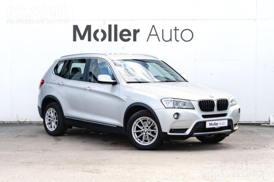 Grey BMW X3 2012 in Riga, with an engine capacity of 2.00 L and mileage of 124 thousand km for 12900 €, photo 3 on AUTOMOTO.COM.LV