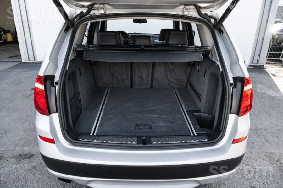 Grey BMW X3 2012 in Riga, with an engine capacity of 2.00 L and mileage of 124 thousand km for 12900 €, photo 20 on AUTOMOTO.COM.LV