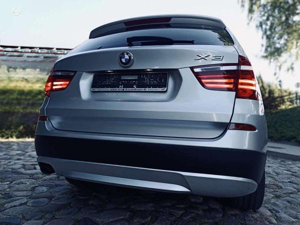 Grey BMW X3 2012 in Utena, with an engine capacity of 2.00 L and mileage of 249 thousand km for 11150 €, photo 9 on AUTOMOTO.COM.LV