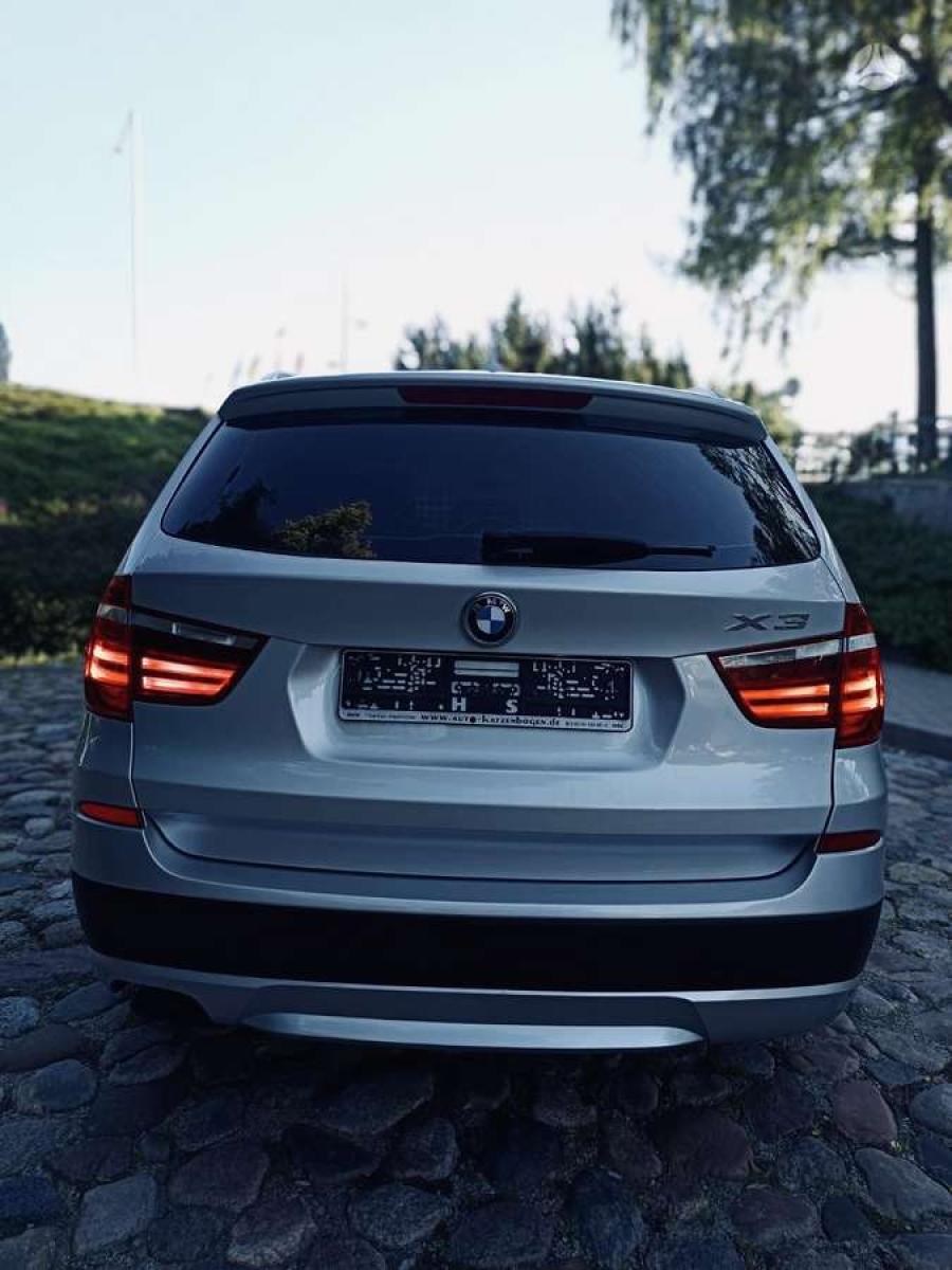 Pelēks BMW X3 2012 Utena, ar dzinēja tilpumu 2.00 L un nobraukumu 249 tūkst. km par 11150 €, foto 23 vietnē AUTOMOTO.COM.LV