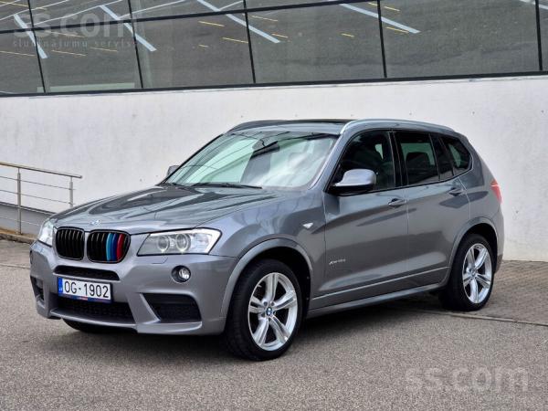 Grey BMW X3 2012 in Riga, with an engine capacity of 3.00 L and mileage of 327 thousand km for 11555 €, photo 1 on AUTOMOTO.COM.LV
