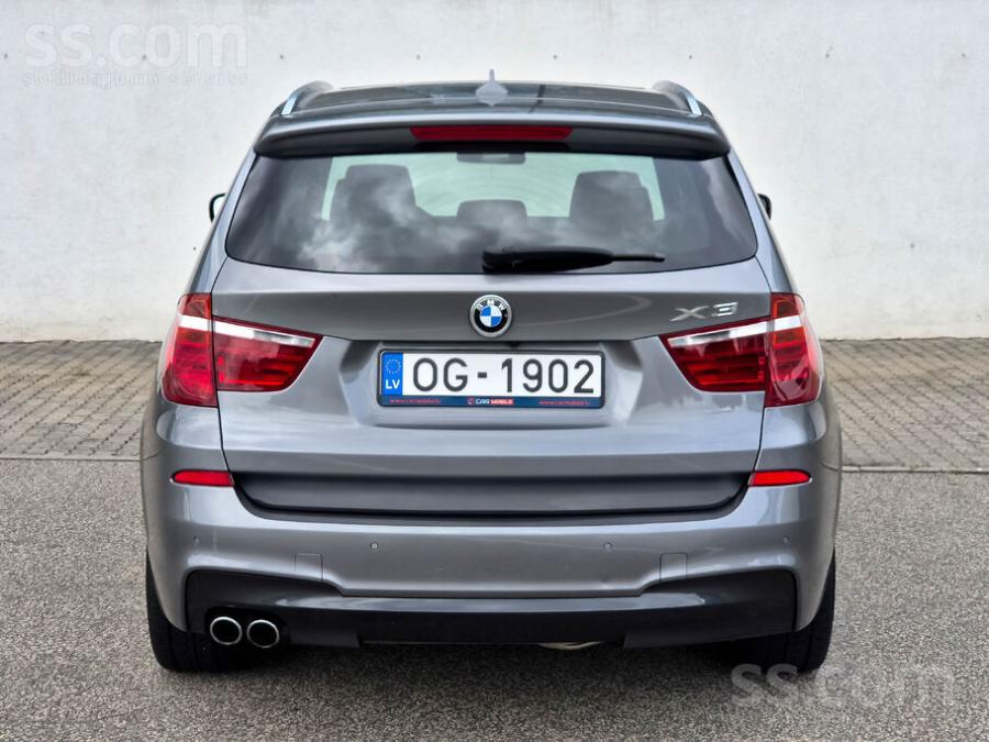 Grey BMW X3 2012 in Riga, with an engine capacity of 3.00 L and mileage of 327 thousand km for 11555 €, photo 8 on AUTOMOTO.COM.LV