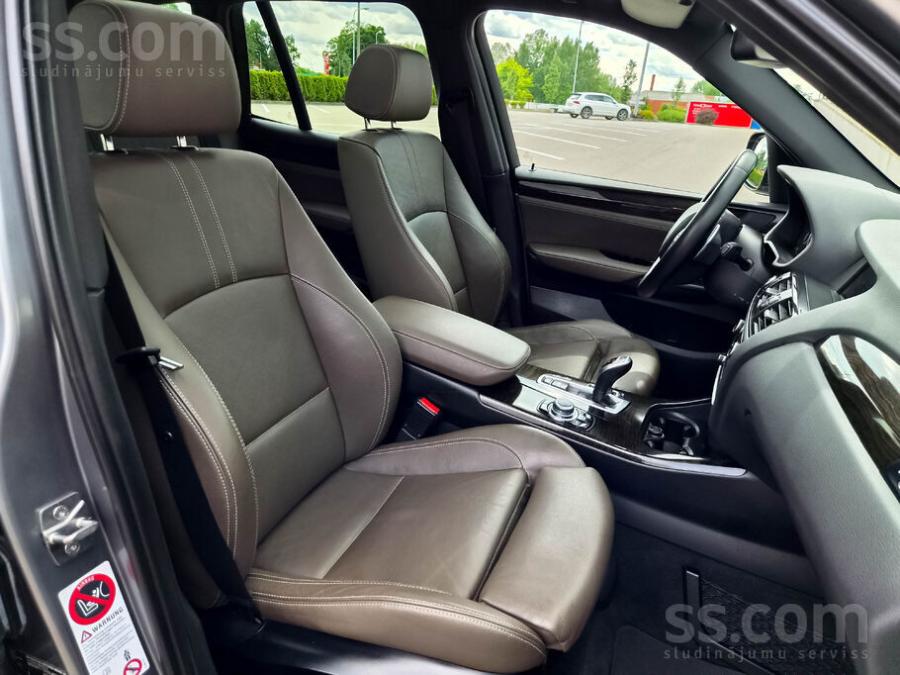 Grey BMW X3 2012 in Riga, with an engine capacity of 3.00 L and mileage of 327 thousand km for 11555 €, photo 14 on AUTOMOTO.COM.LV