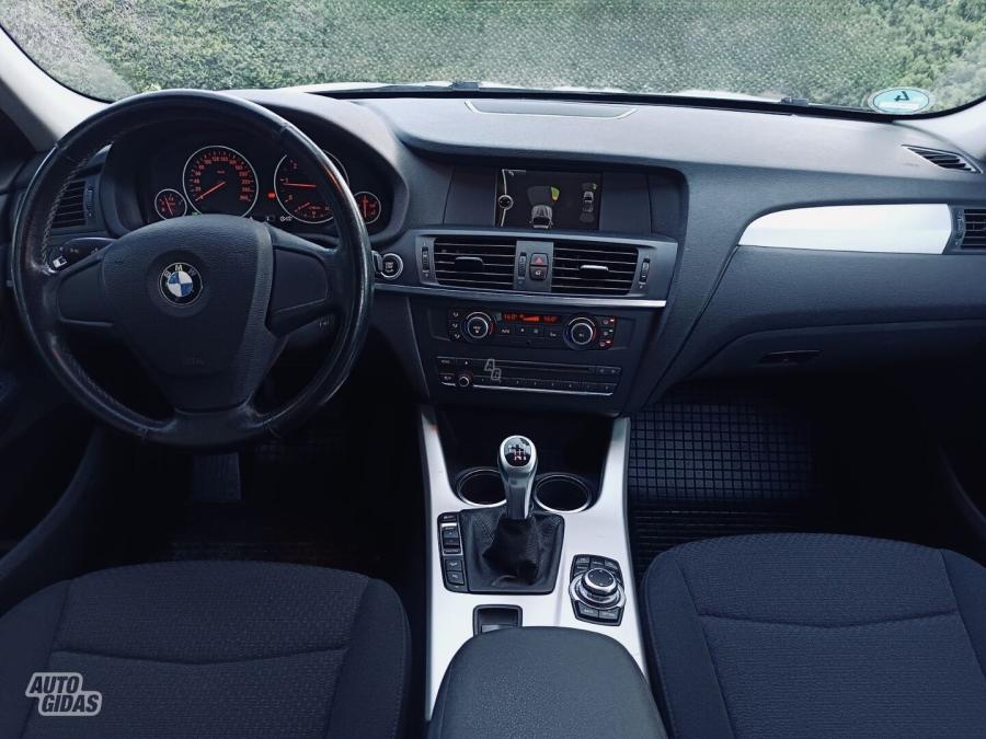 Grey BMW X3 2012 in Utena, with an engine capacity of 2.00 L and mileage of 249 thousand km for 11150 €, photo 24 on AUTOMOTO.COM.LV