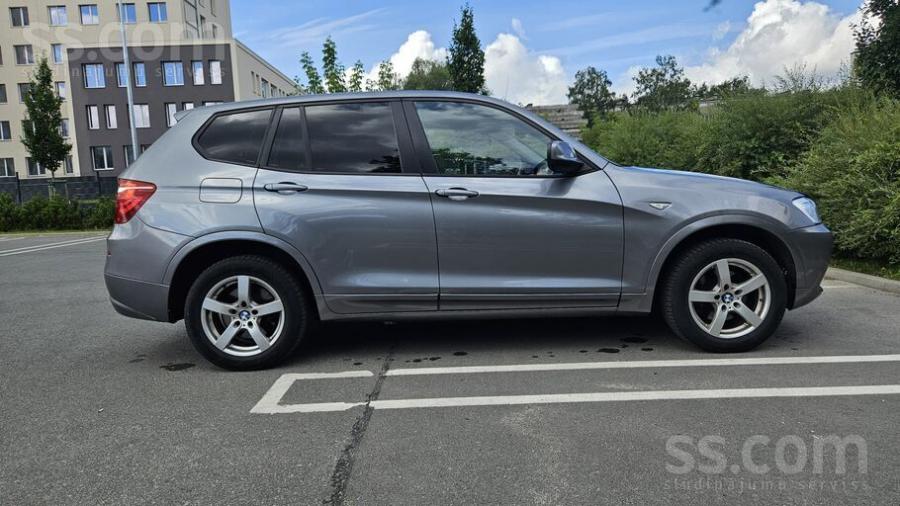 Grey BMW X3 2012 in Balvi, with an engine capacity of 2.00 L and mileage of 255 thousand km for 9400 €, photo 4 on AUTOMOTO.COM.LV