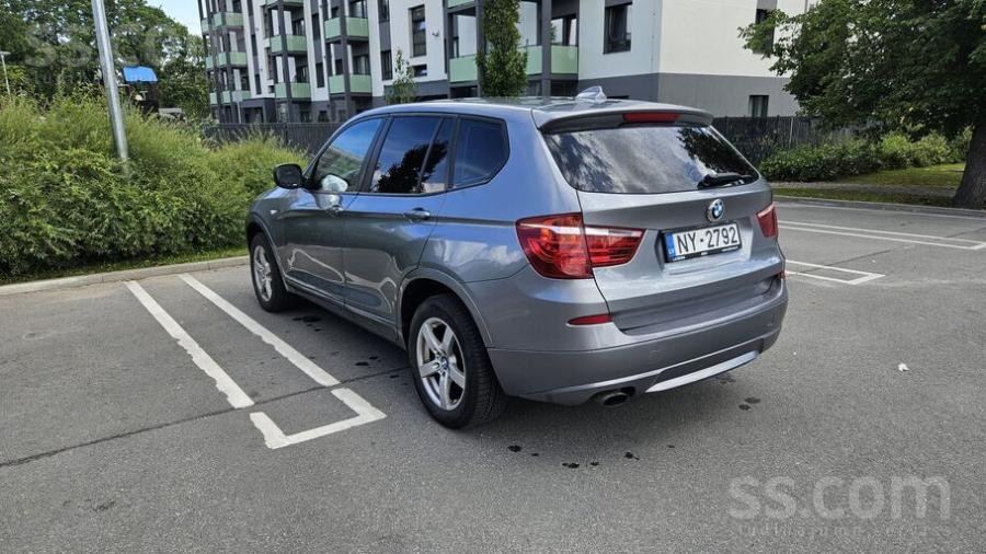 Grey BMW X3 2012 in Balvi, with an engine capacity of 2.00 L and mileage of 255 thousand km for 9400 €, photo 7 on AUTOMOTO.COM.LV