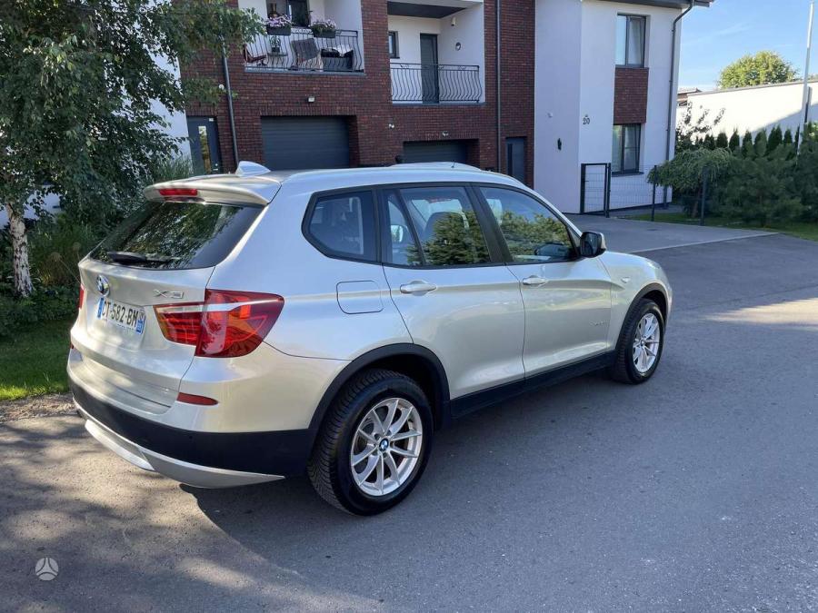 Grey BMW X3 2012 in Vilnius, with an engine capacity of 2.00 L and mileage of 168 thousand km for 9000 €, photo 5 on AUTOMOTO.COM.LV