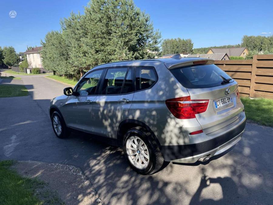 Grey BMW X3 2012 in Vilnius, with an engine capacity of 2.00 L and mileage of 168 thousand km for 9000 €, photo 6 on AUTOMOTO.COM.LV