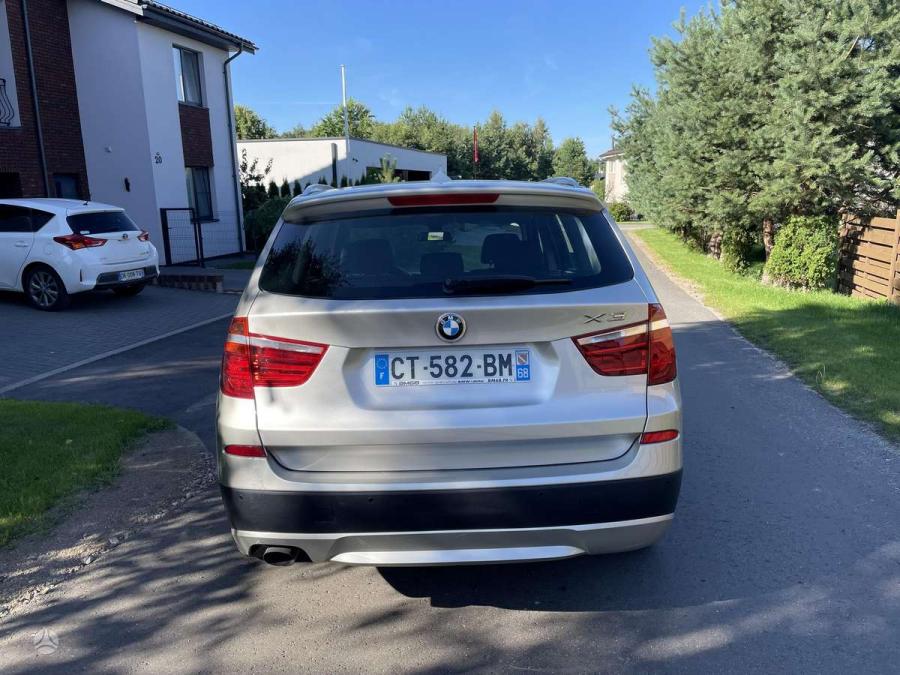 Grey BMW X3 2012 in Vilnius, with an engine capacity of 2.00 L and mileage of 168 thousand km for 9000 €, photo 7 on AUTOMOTO.COM.LV