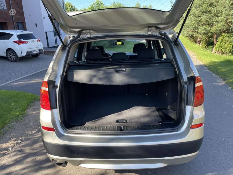 Grey BMW X3 2012 in Vilnius, with an engine capacity of 2.00 L and mileage of 168 thousand km for 9000 €, photo 8 on AUTOMOTO.COM.LV