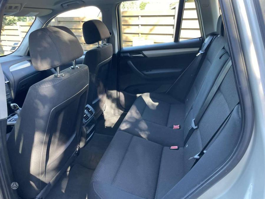 Grey BMW X3 2012 in Vilnius, with an engine capacity of 2.00 L and mileage of 168 thousand km for 9000 €, photo 14 on AUTOMOTO.COM.LV