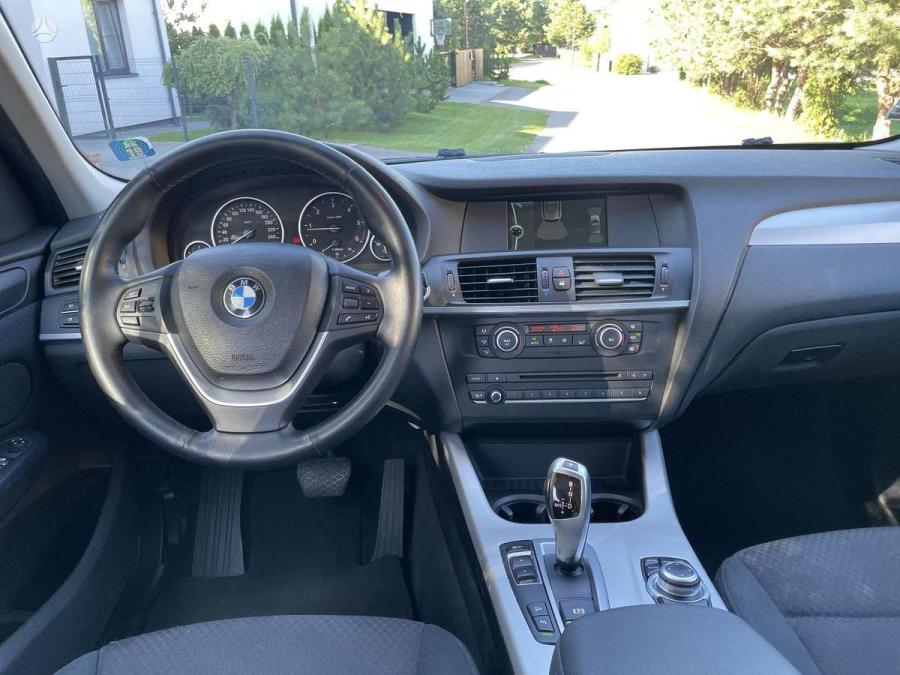 Grey BMW X3 2012 in Vilnius, with an engine capacity of 2.00 L and mileage of 168 thousand km for 9000 €, photo 15 on AUTOMOTO.COM.LV