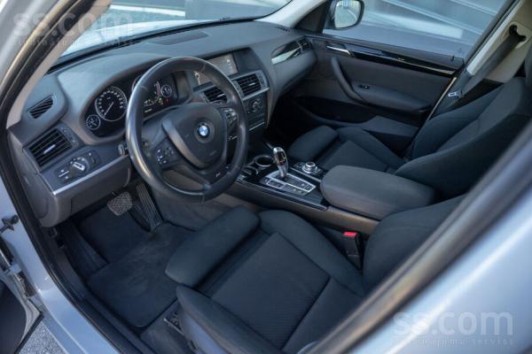 Grey BMW X3 2012 in Liepaja, with an engine capacity of 3.00 L and mileage of 251 thousand km for 11000 €, photo 9 on AUTOMOTO.COM.LV